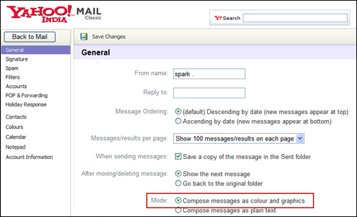 How To Embed Image In Yahoo Mail